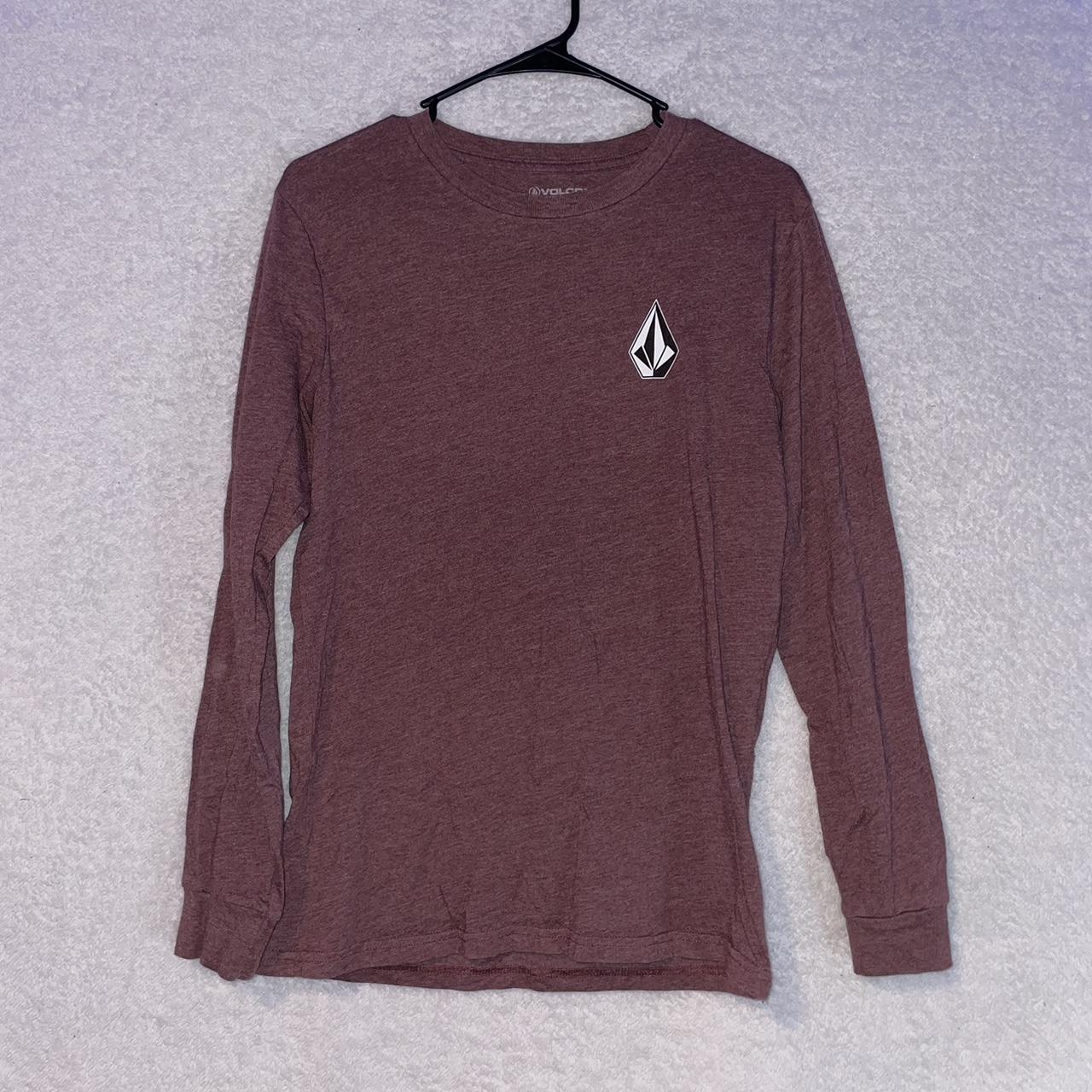 Volcom Men's Red and White T-shirt | Depop