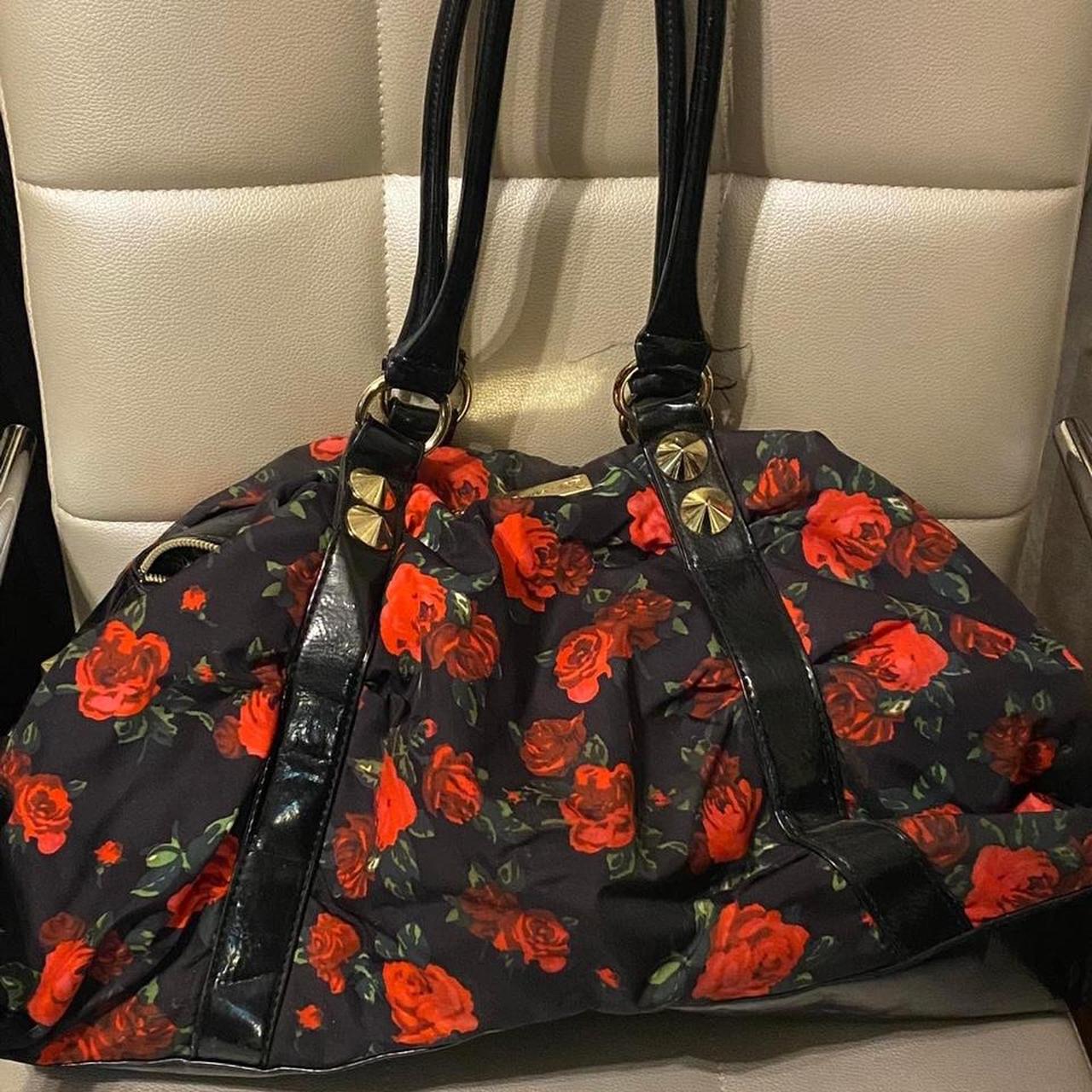 Betsey Johnson rose purse. In decent condition.... - Depop