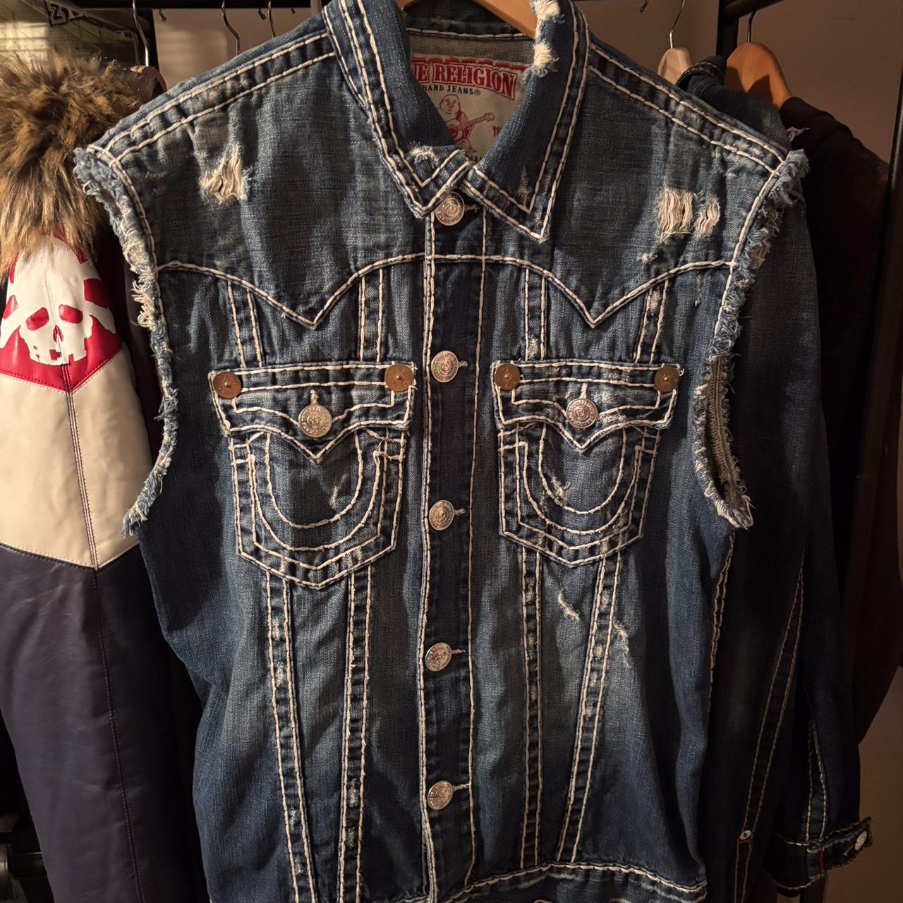 True religion dust bowl vest size xxl fits like an... | Depop