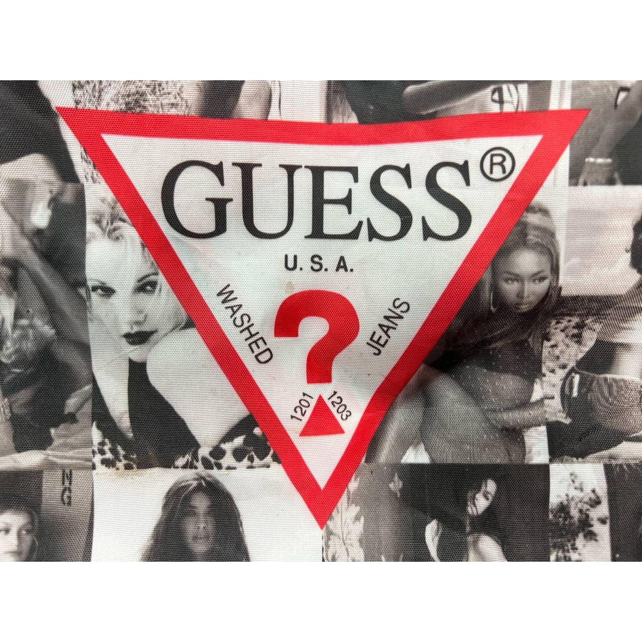 Guess Fashion Model All Over Print Nylon Bag Large... - Depop
