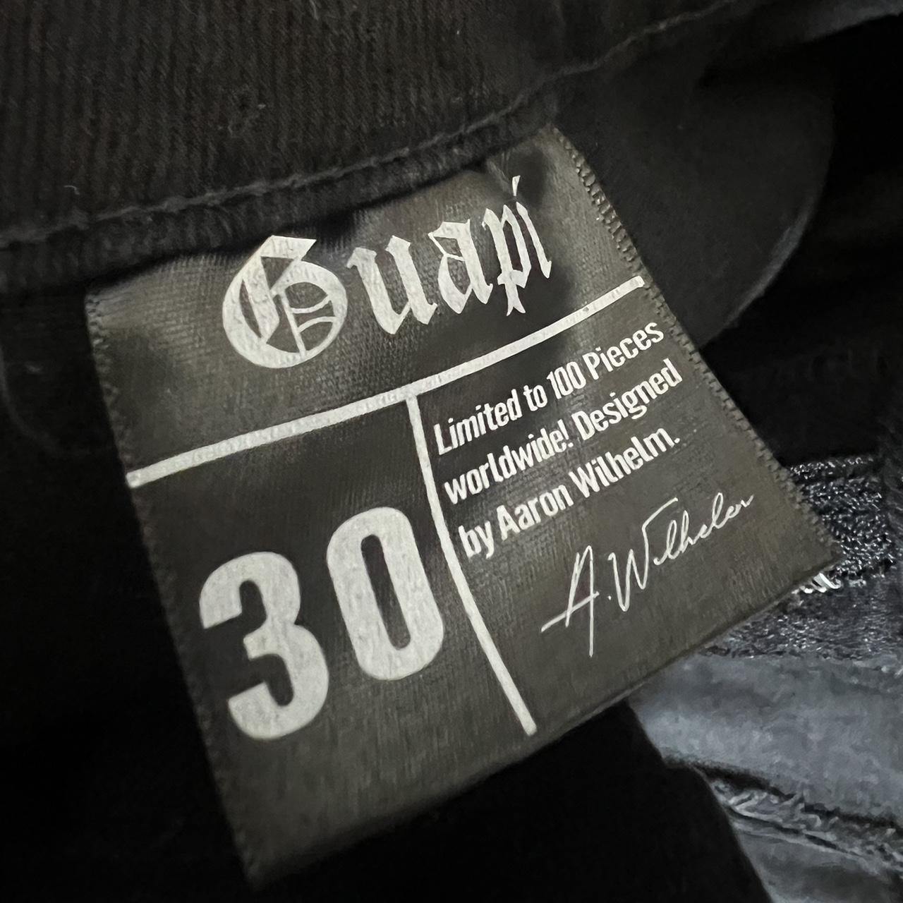 Black Guapi Stacked Jeans Size 30 - Depop