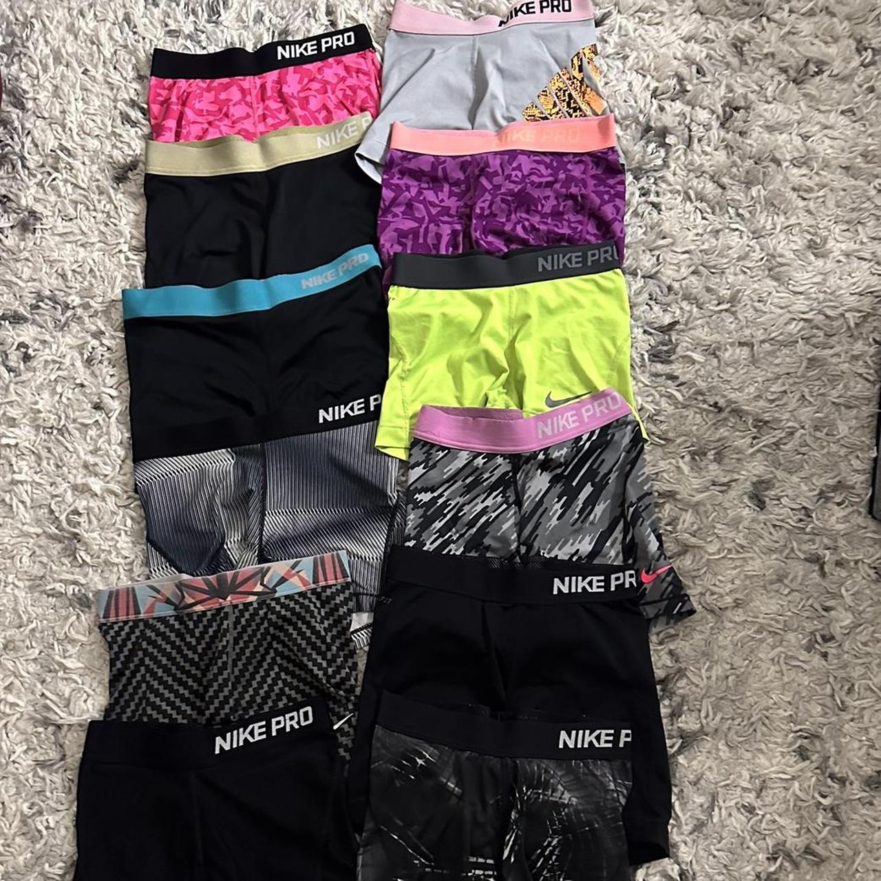 bundle of nike pros - 11 in total all sizes xs/s dm... - Depop