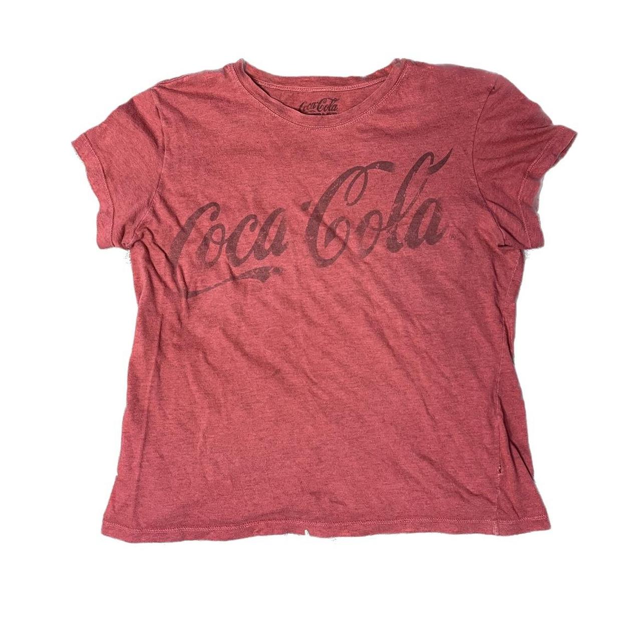 Coca-Cola Women's Red and Black T-shirt | Depop