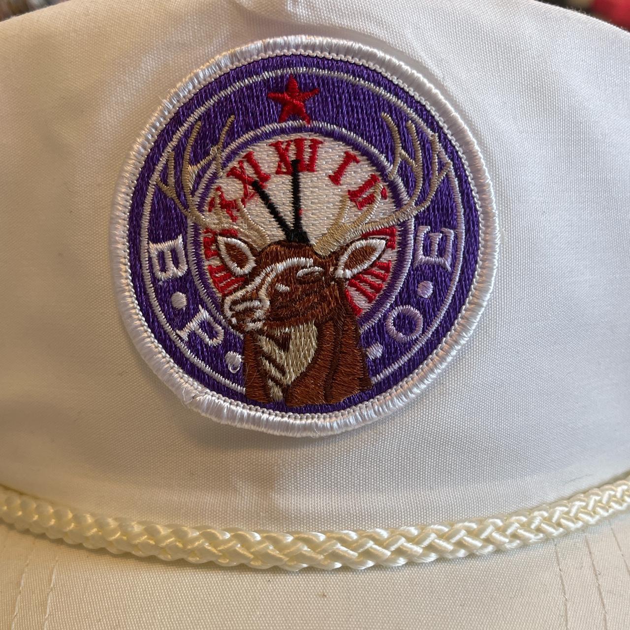 80s vintage deer hat 1980s vintage adjustable flat... - Depop