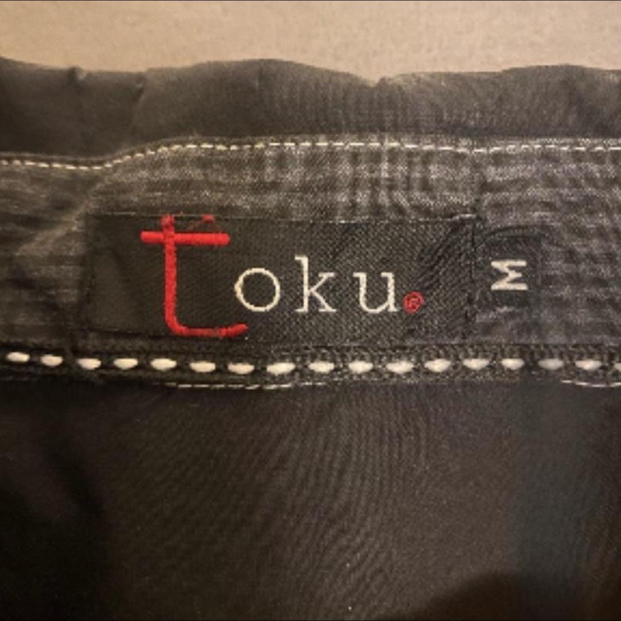 black Toku long sleeve button up, size M. no flaws... - Depop