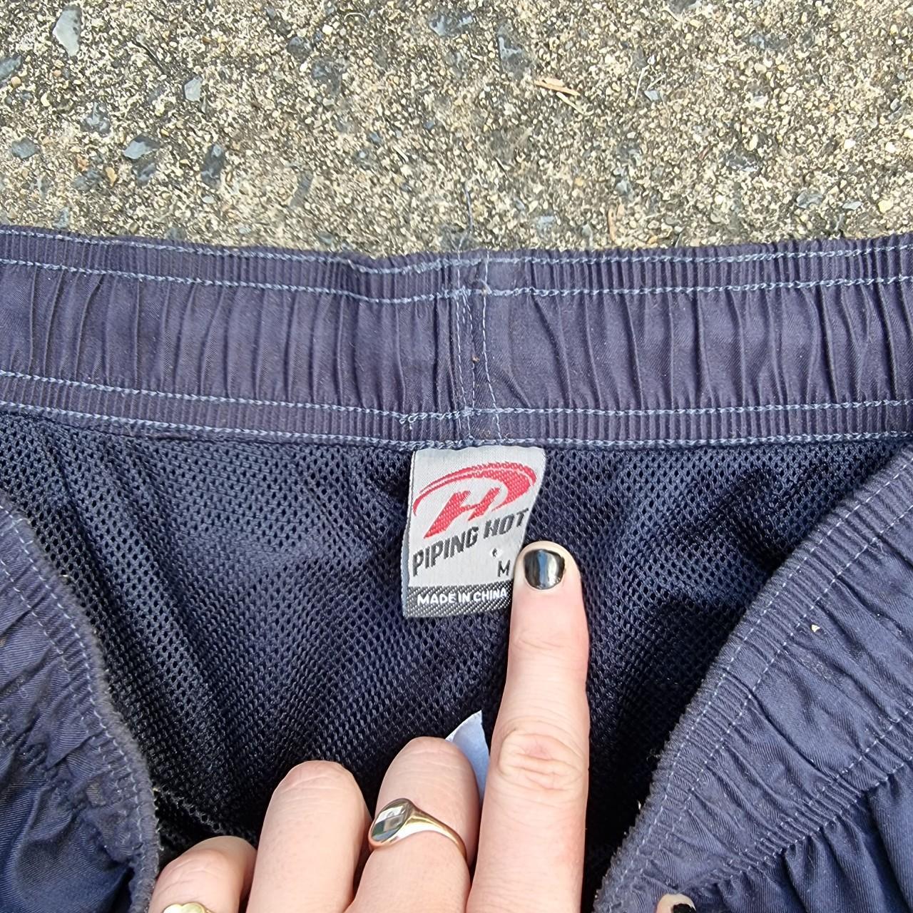 Vintage Navy Piping Hot utility pants. Waterproof... - Depop