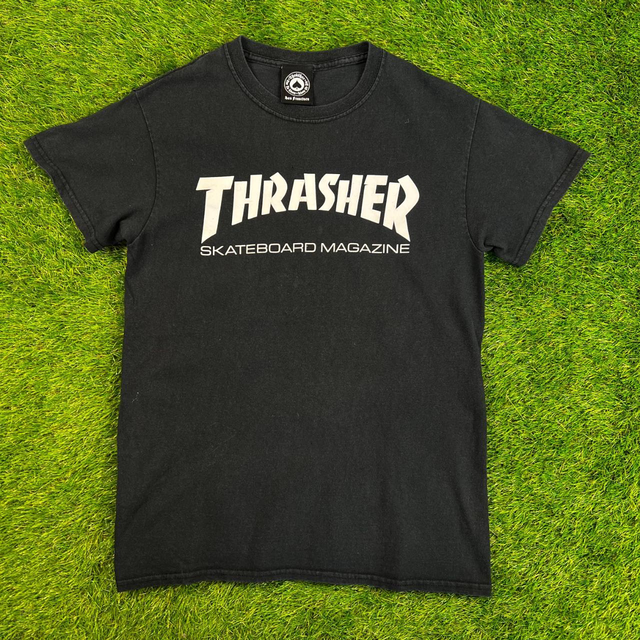 Vintage Thrasher Skateboards Magazine graphic t... - Depop