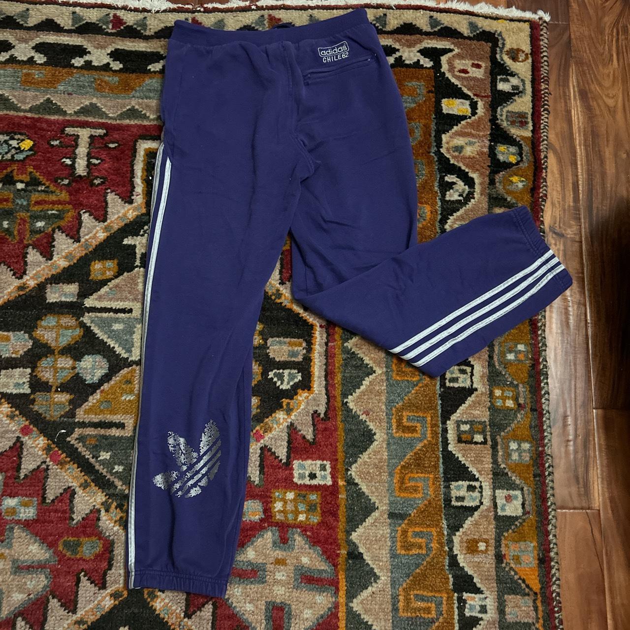 Adidas Purple Sweatpants Chile 62 • Size Small •... - Depop