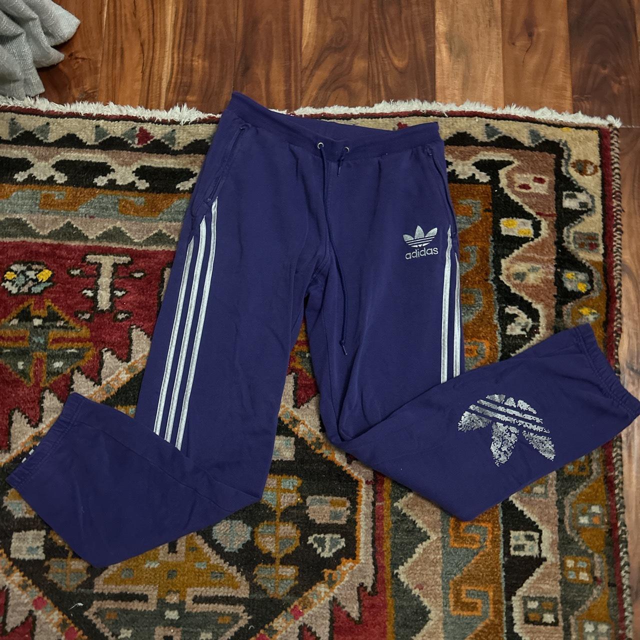 Adidas Purple Sweatpants Chile 62 • Size Small •... - Depop