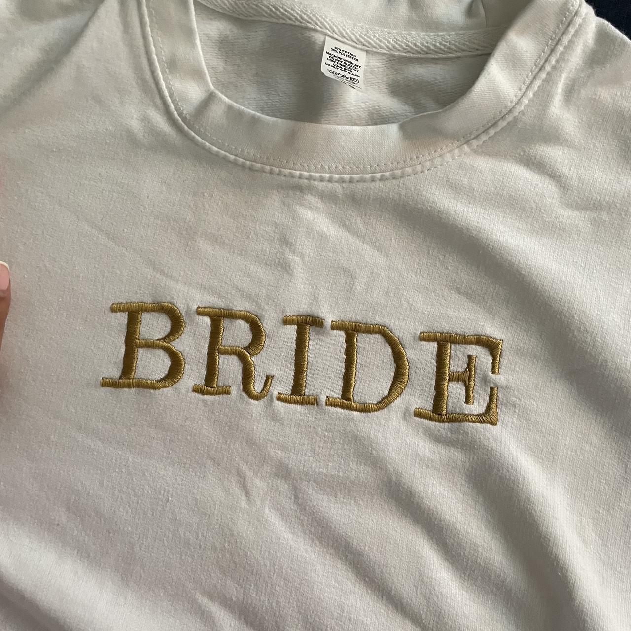 Etsy White Bridal jumper brand new never worn Size... - Depop