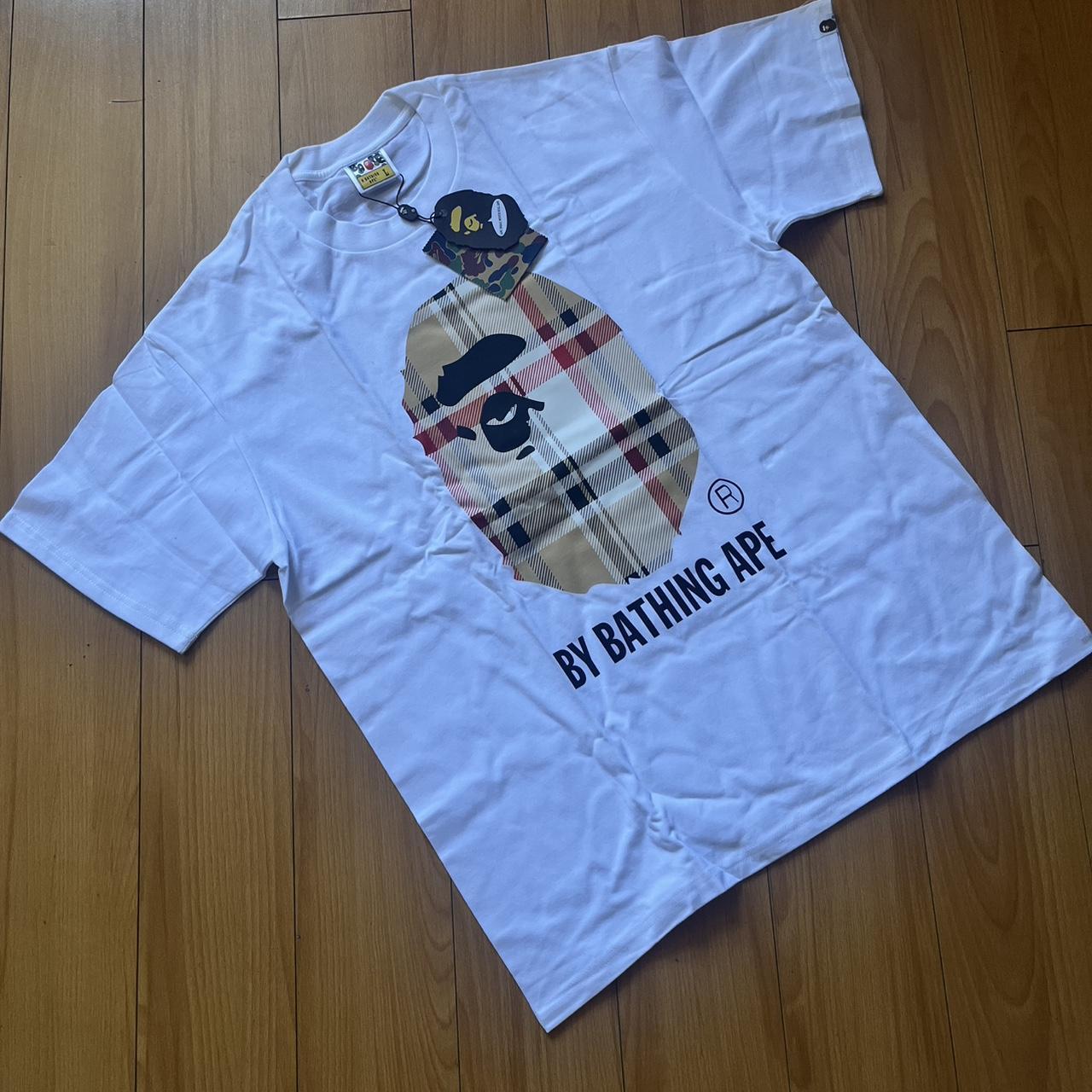 Bape Burberry tee #bape #burberry #tee bape logo,... | Depop