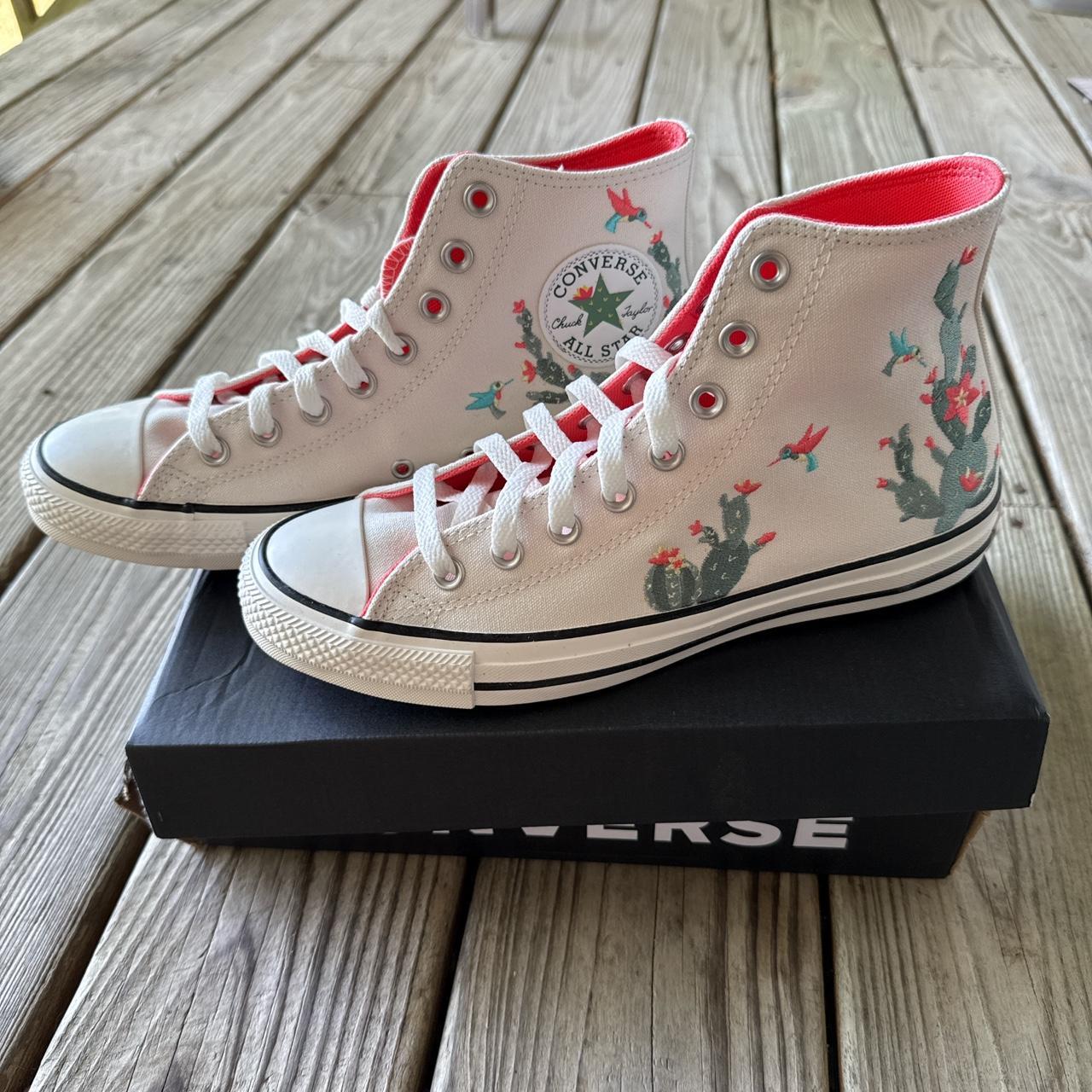 Hummingbird & Cactus Converse High Tops! They’ve... | Depop