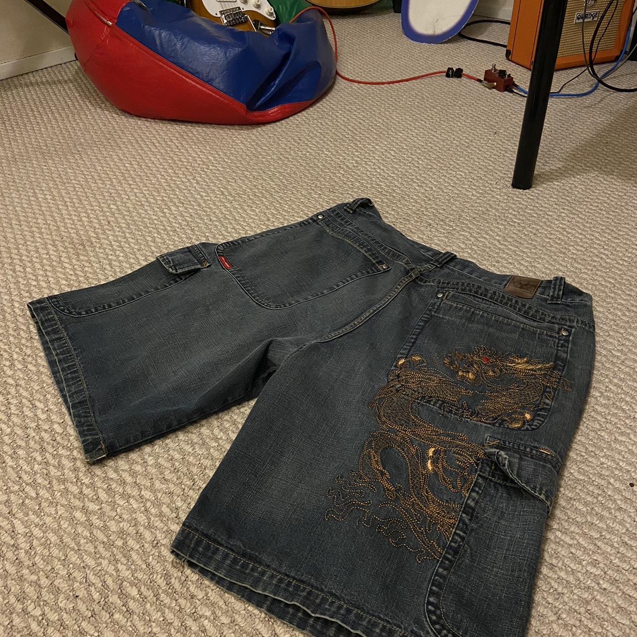 Insanely Cool Baggy Jnco Jorts Dragon Depop