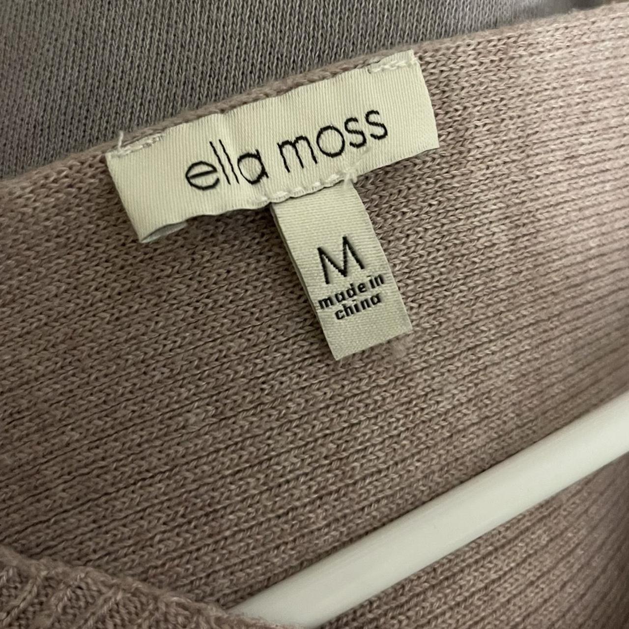 Ella Moss Women's Tan and Pink Jumper | Depop