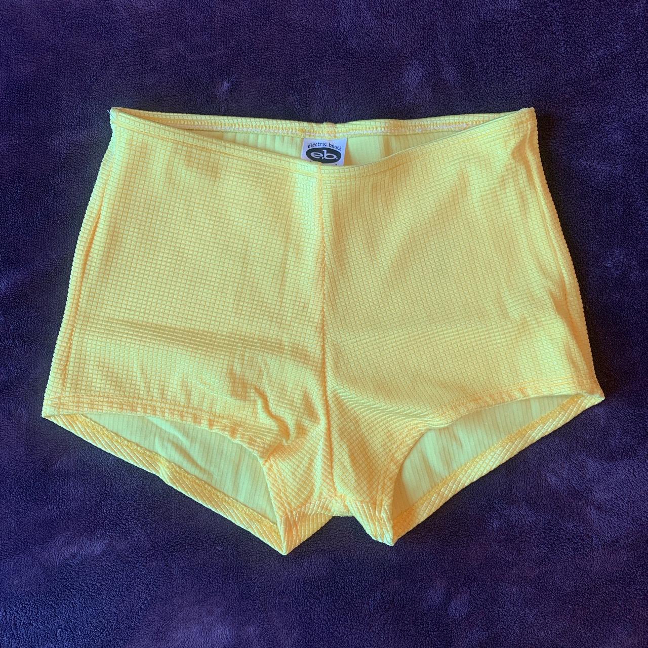 Jantzen Women's Yellow Swim-briefs-shorts | Depop