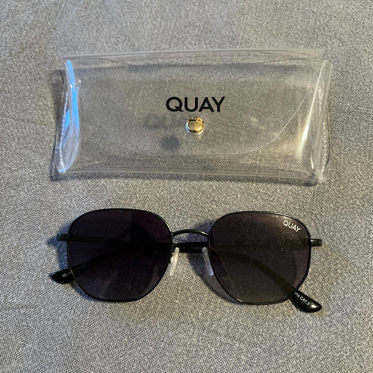 Quay BIG TIME sunglasses Black Frame / Smoke... - Depop