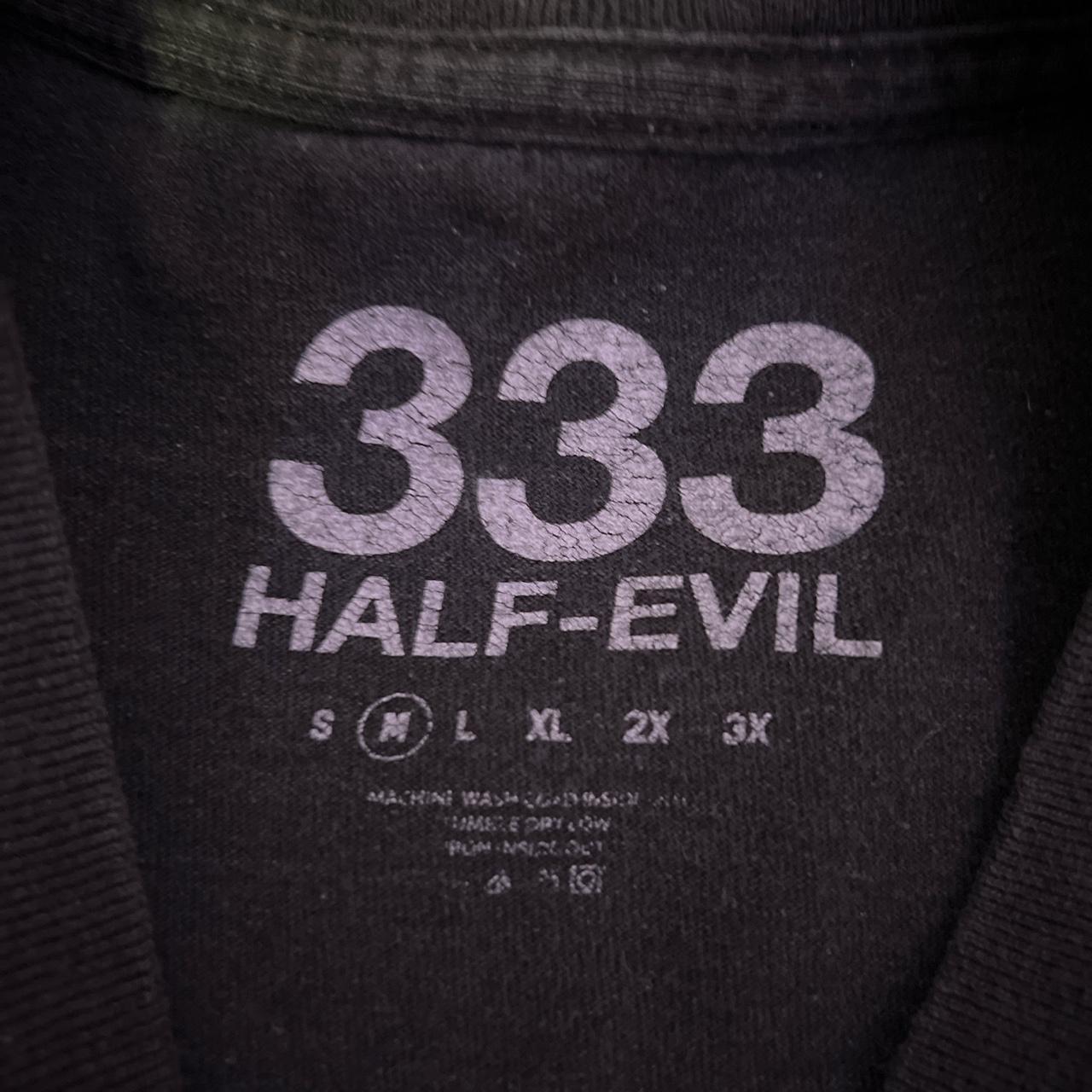 sick half evil shirt from past drop will make all... - Depop