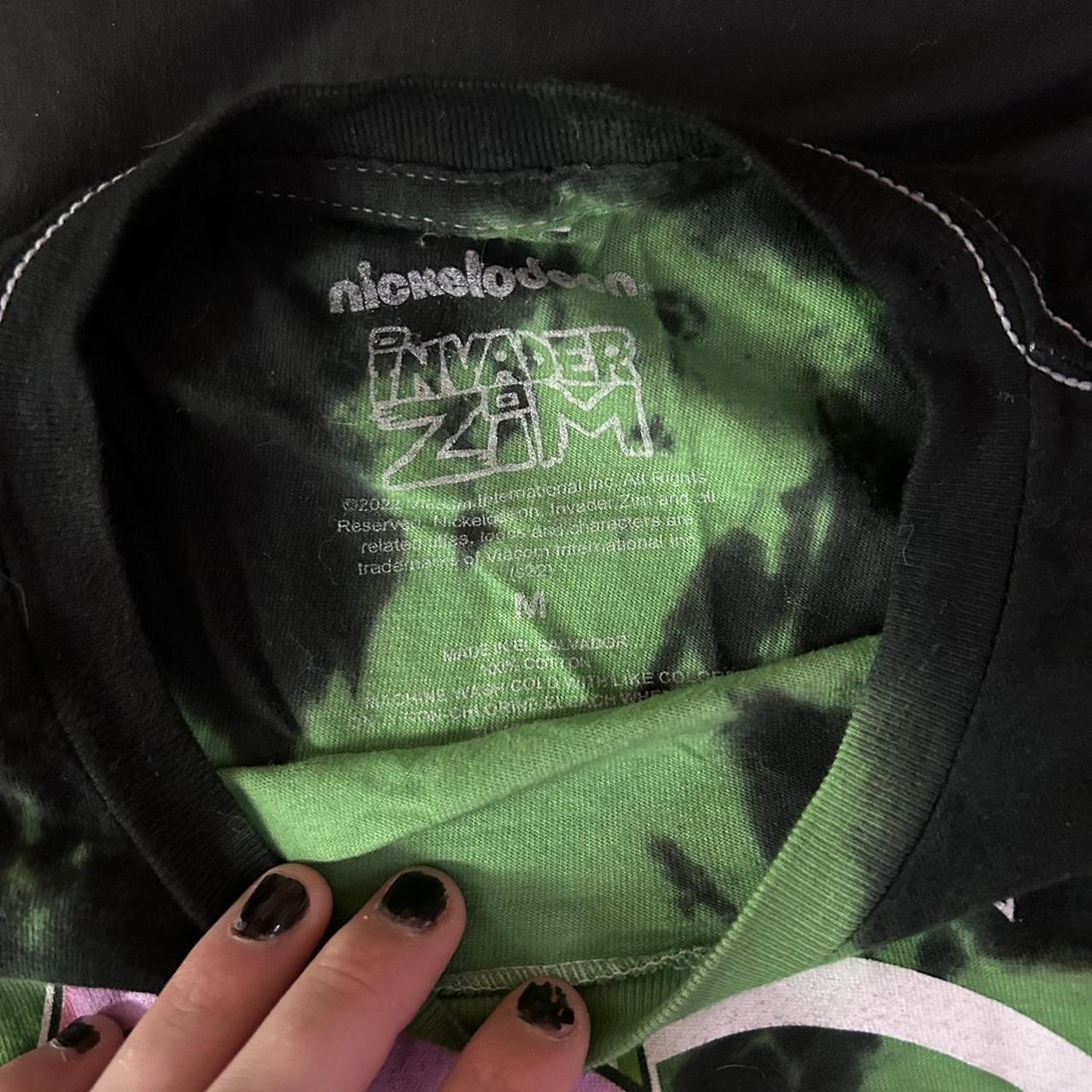 Invader zim tie dye crop top Warn a few times no... - Depop