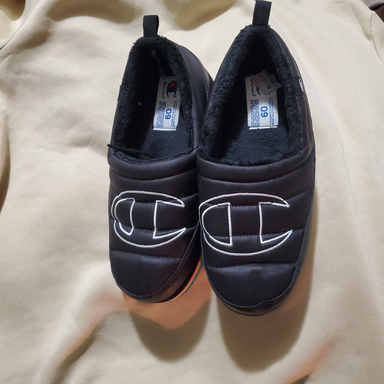 Champion shoes/platform/slippers gently worn I... - Depop