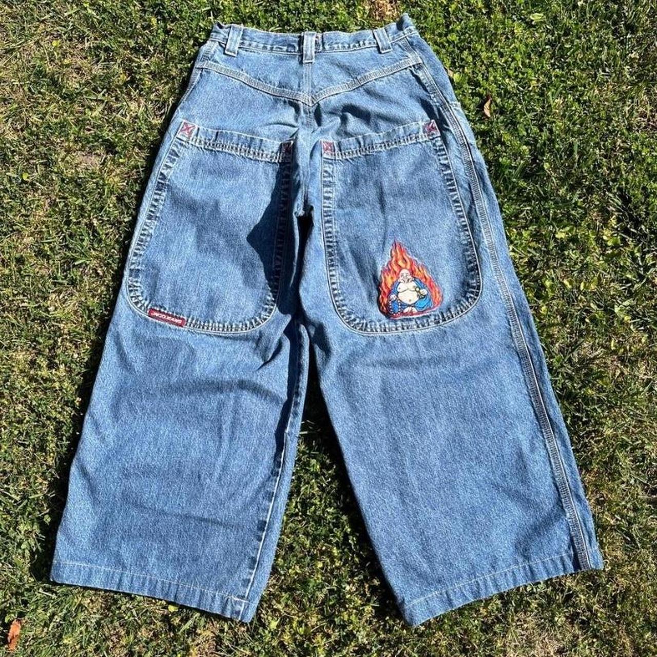 Rare Jnco Flaming Buddha Jeans Waist 32 Taking Jnco Depop