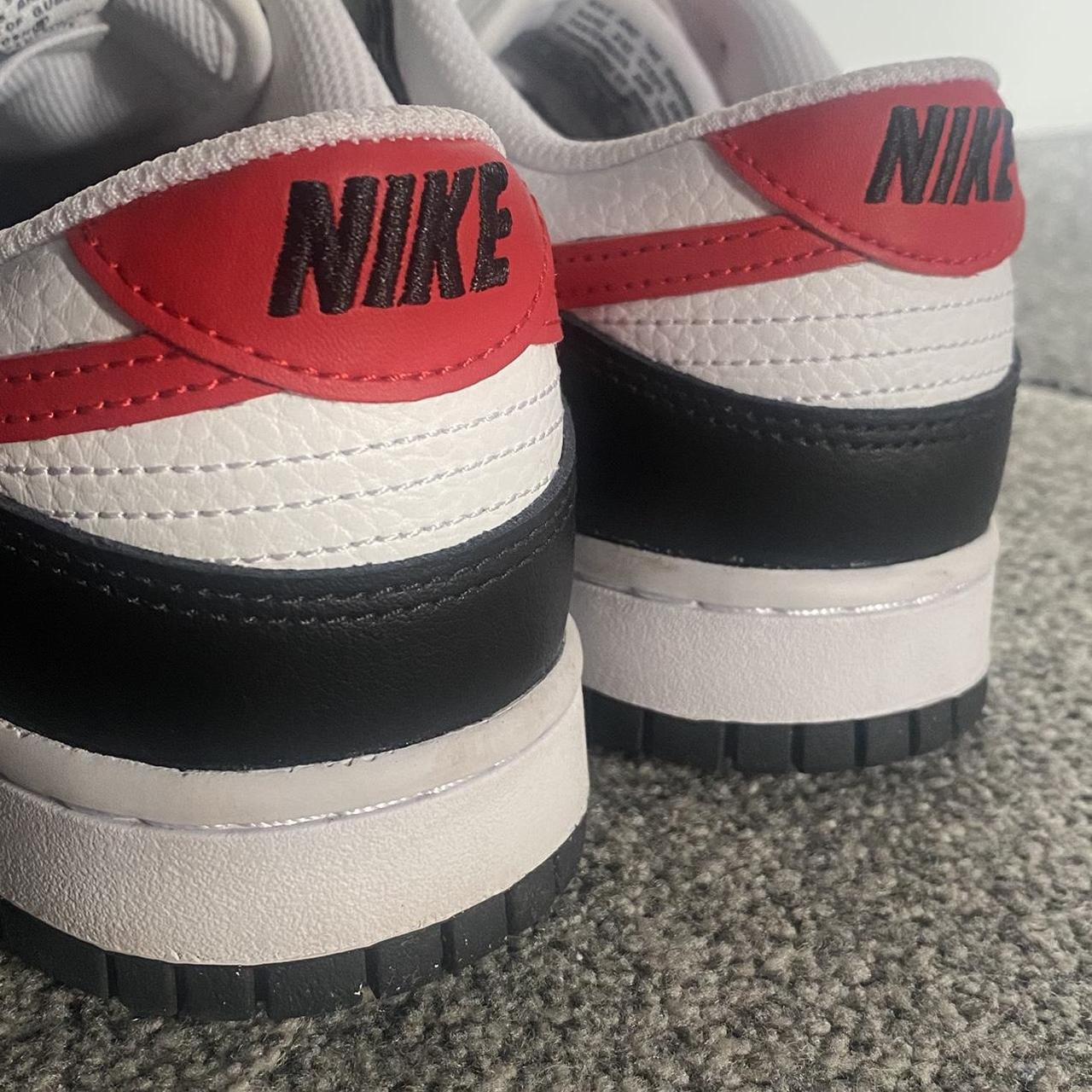 Nike Dunk Low Retro - University Red/ Black (UK 8) - Depop