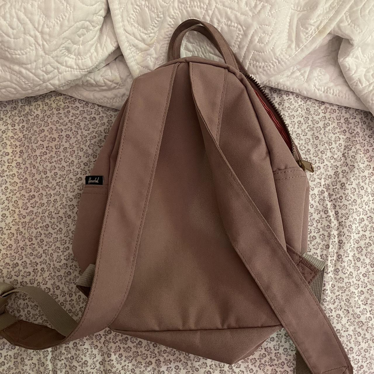 herschel light pink mini backpack The straps are... - Depop