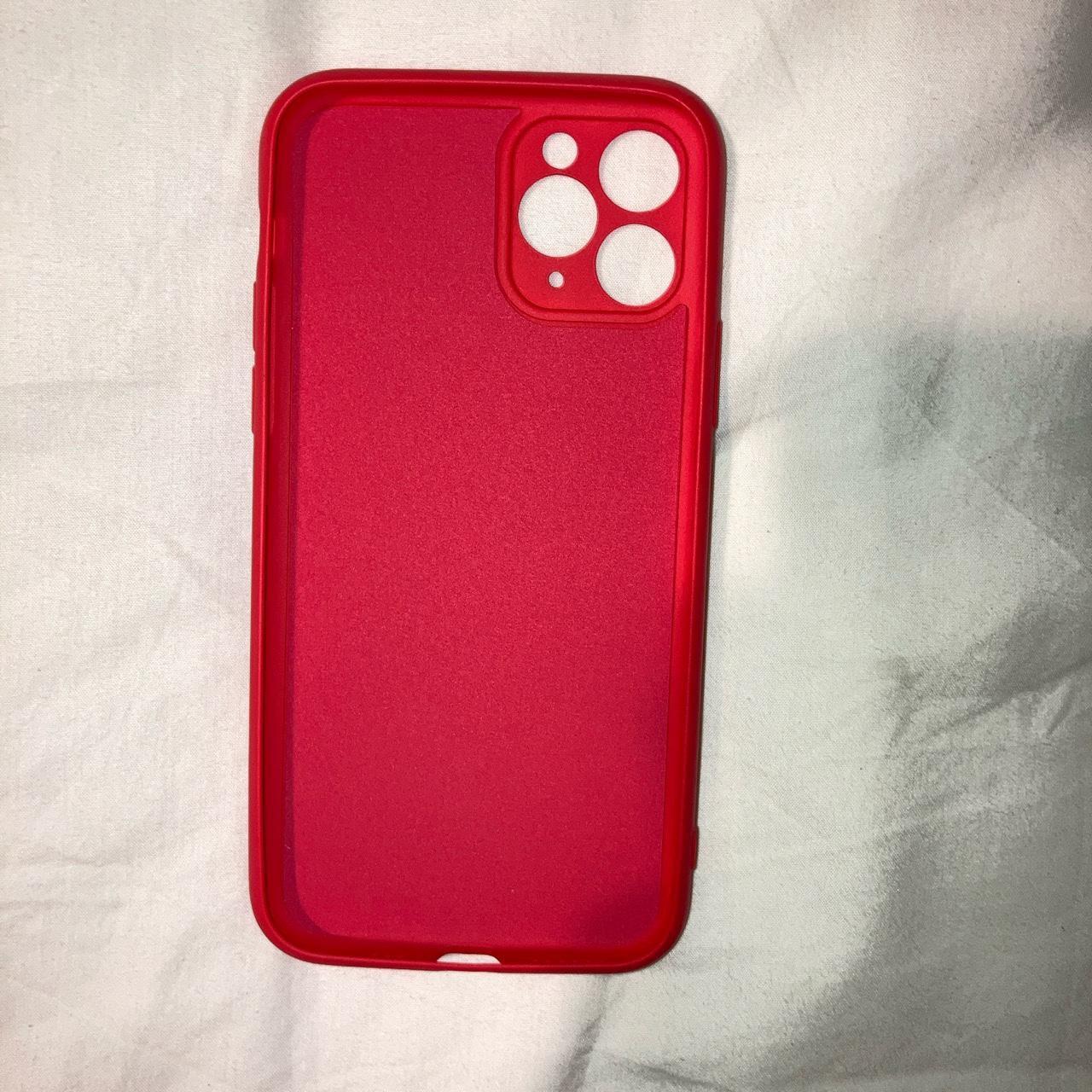Red iphone 11 pro cover case silicone... - Depop