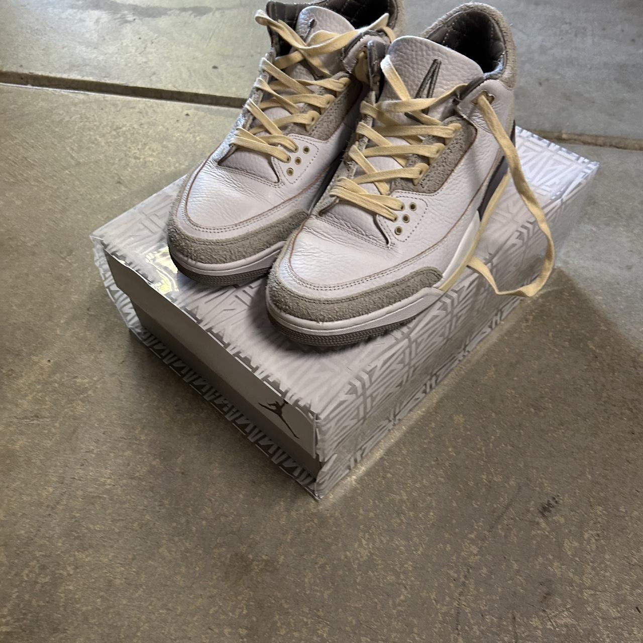 JORDAN 3 A MA MANIERE 10 MENS lightly worn w/ defects - Depop