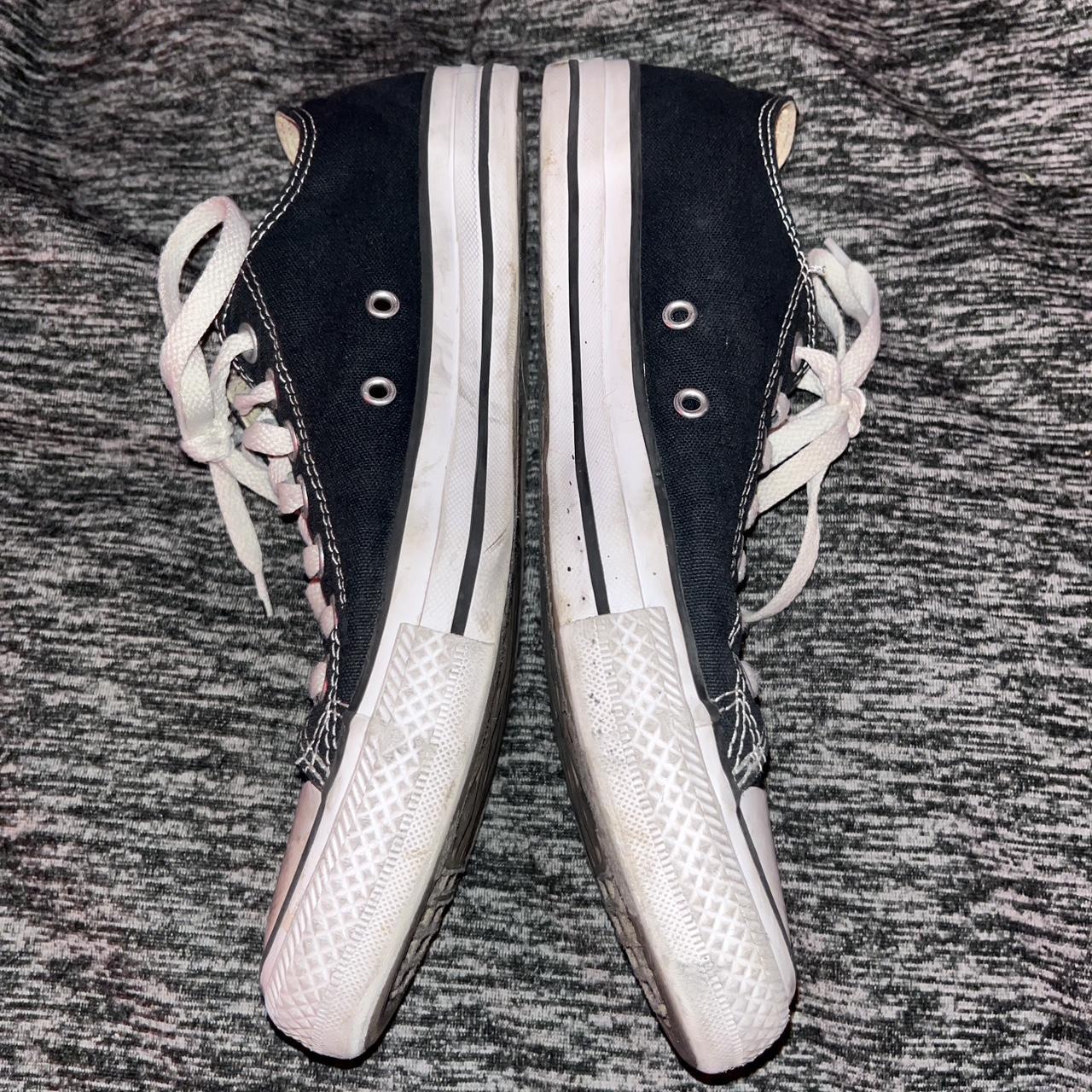 CONVERSE LOWTOP Ink stains on right shoelaces and... - Depop