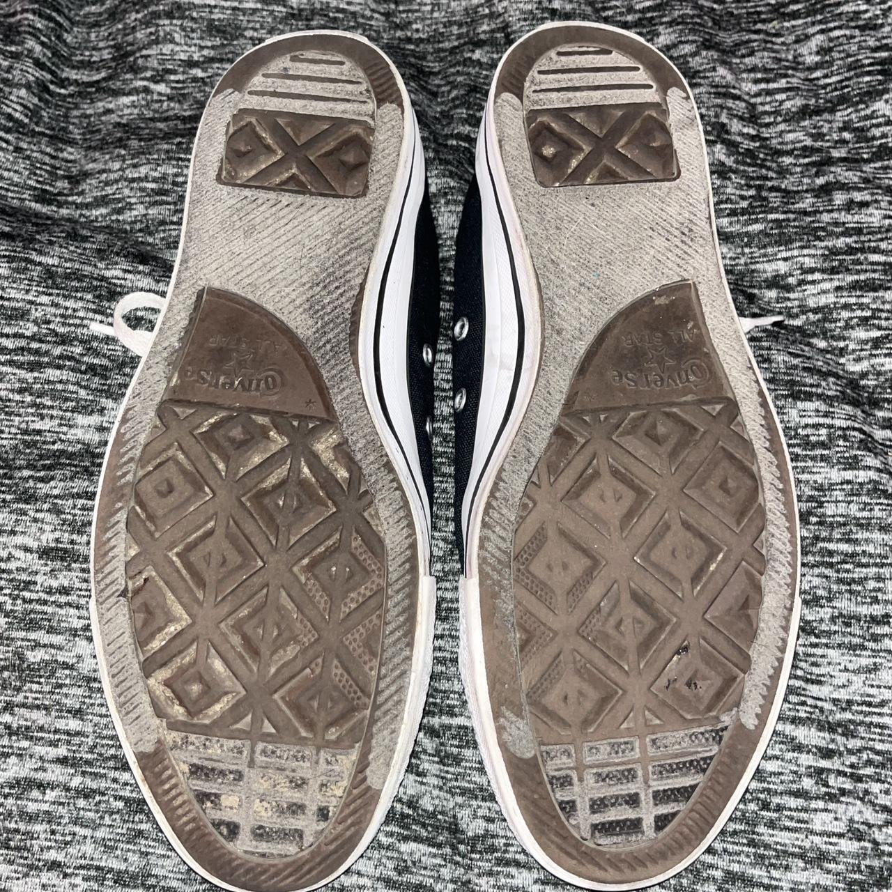 CONVERSE LOWTOP Ink stains on right shoelaces and... - Depop