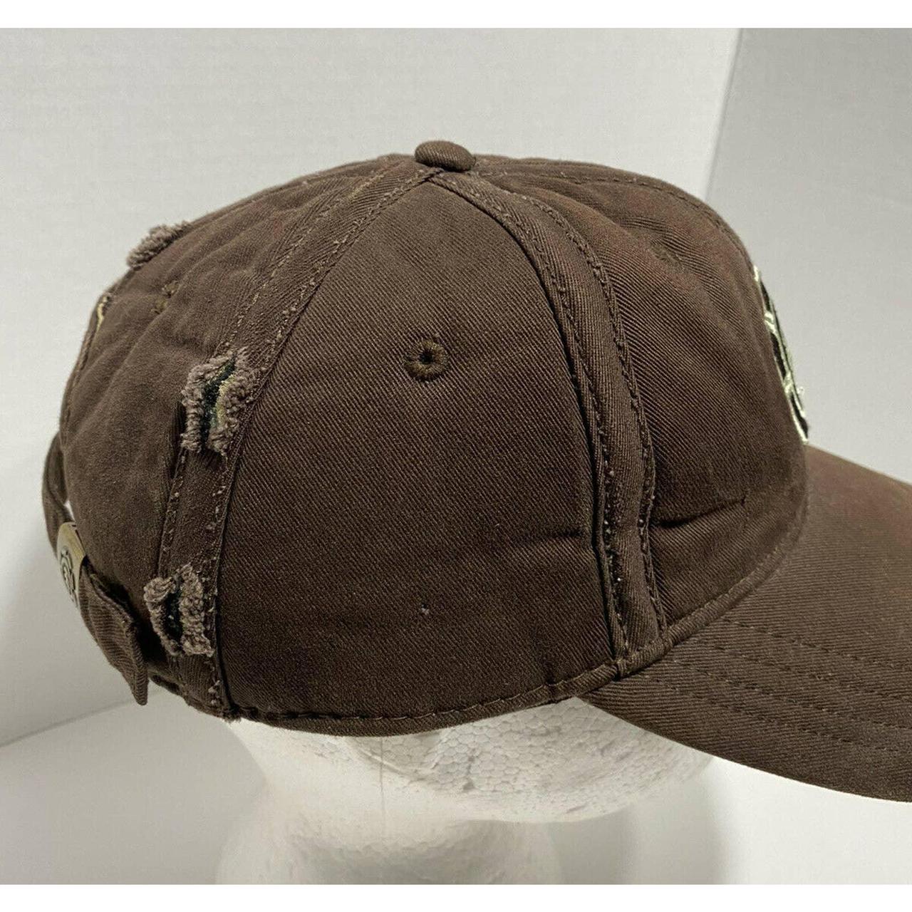 Original Element Crowns Baseball Hat Cap Torn Brown... - Depop