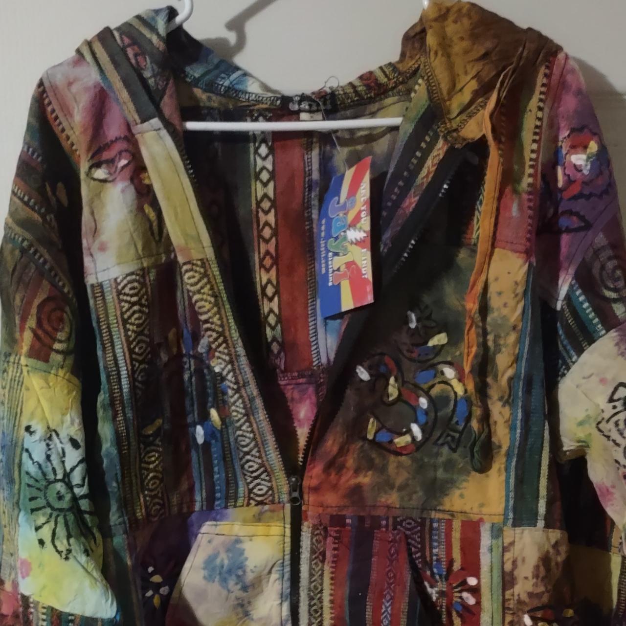 WRAPPED IN RAINBOWS JACKET | 2XL / Multi-Colored -... - Depop