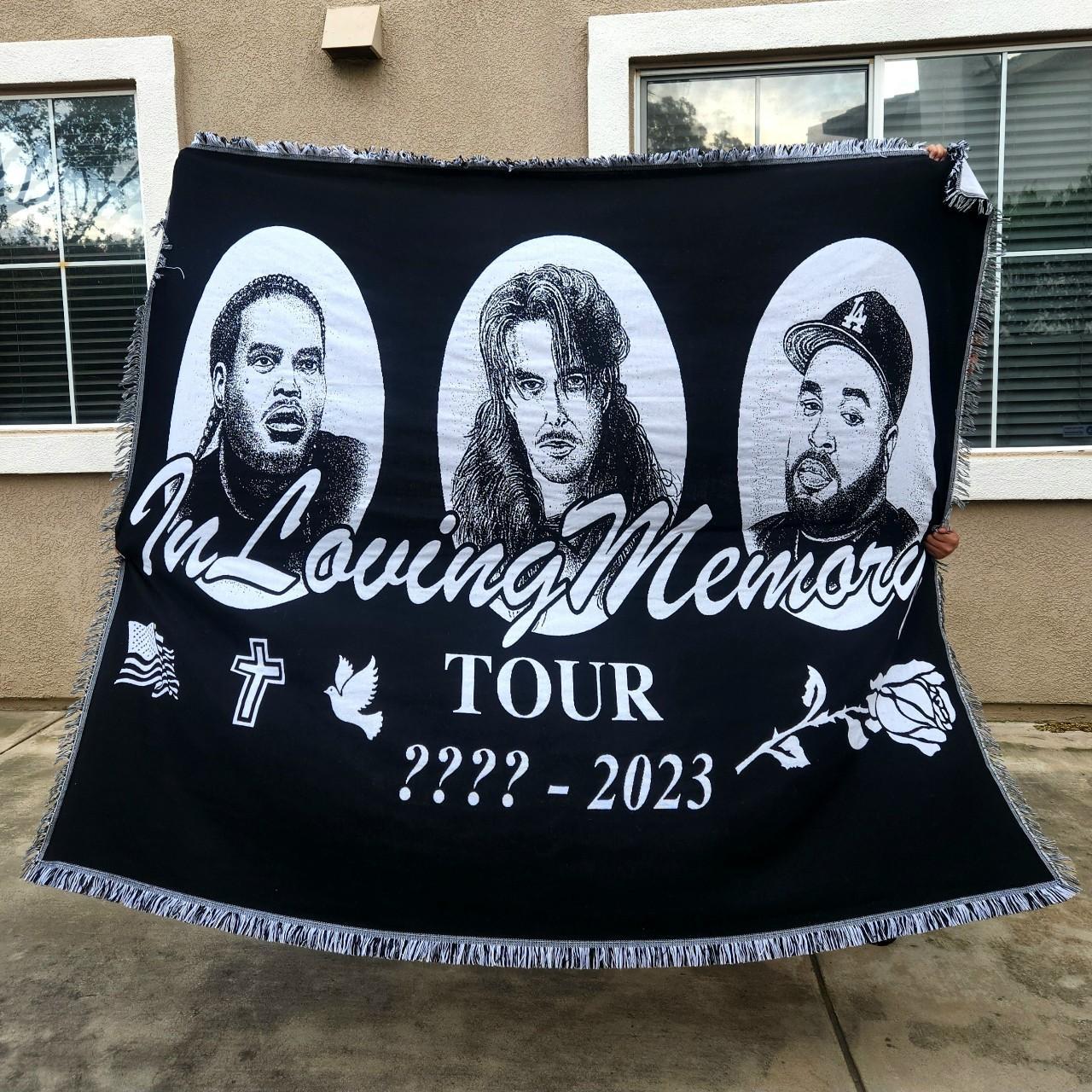 TeamSESH In Loving Memory Tour 2023 Tapestry Blanket - Depop