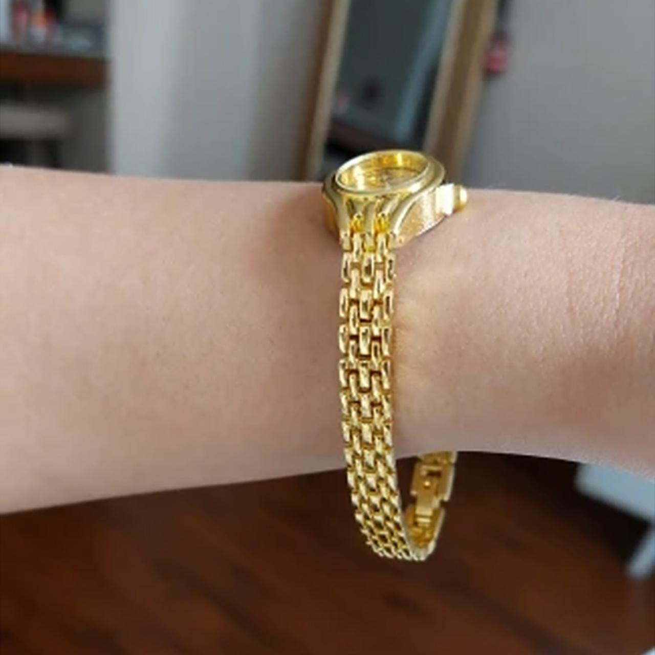 Gold Color Watch Details: *Watch movement: Quartz... | Depop