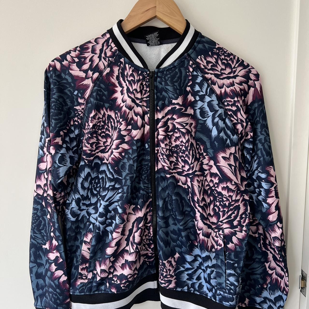 Bonds floral light bomber jacket. So comfy! Size... | Depop