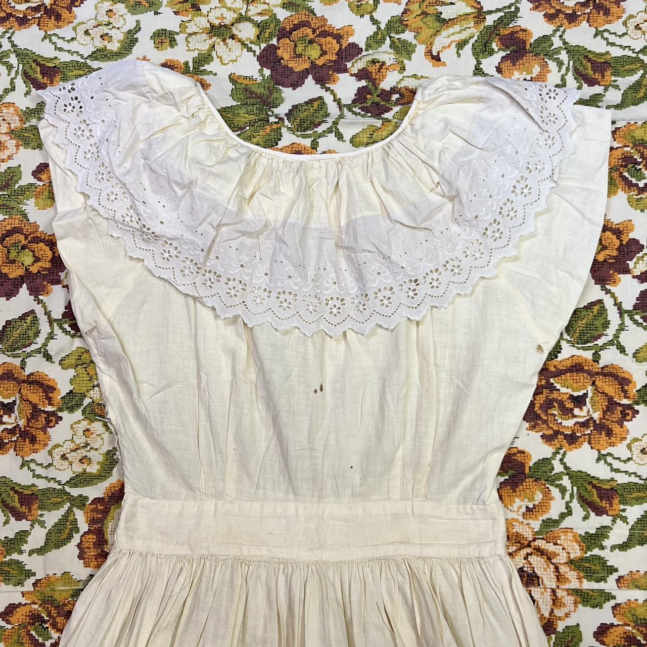 Vintage 40s Homemade Square Dance Dress | Yellow... | Depop