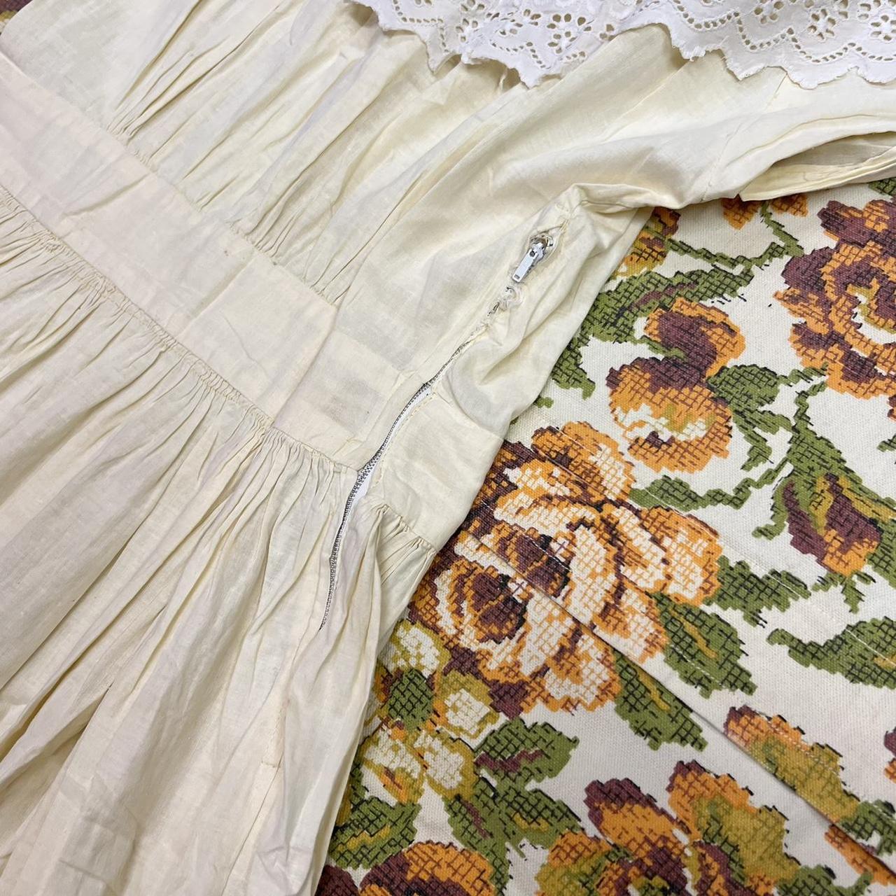 Vintage 40s Homemade Square Dance Dress | Yellow... | Depop