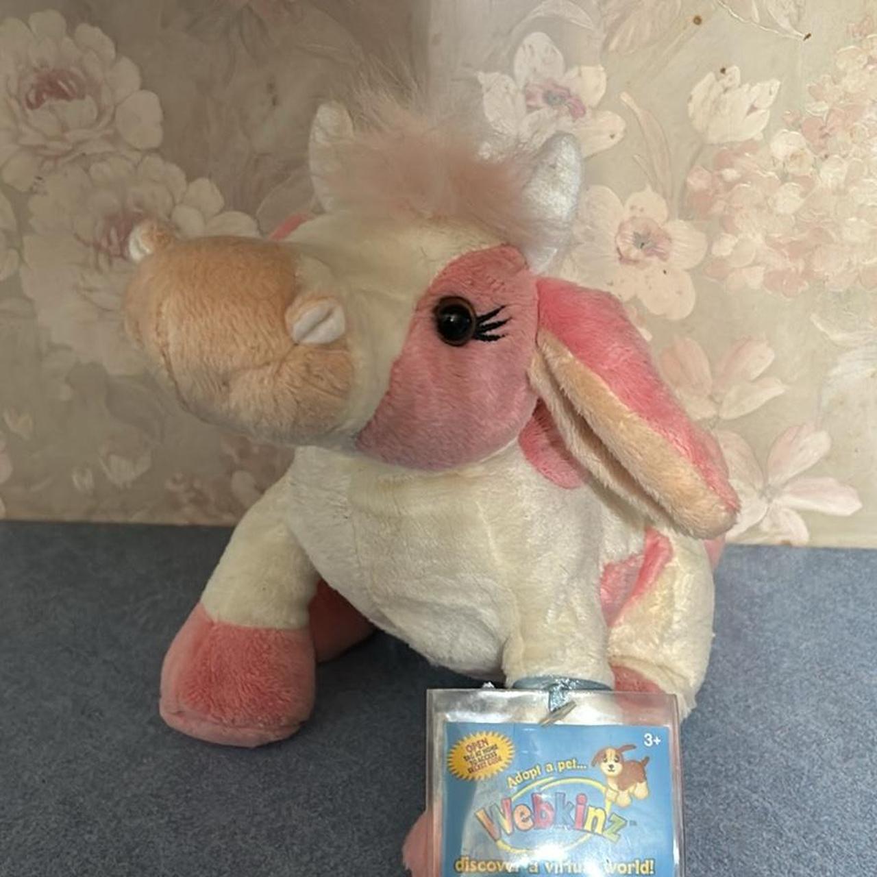 Webkinz Ganz Plush Strawberry Cow Plush New Sealed... | Depop