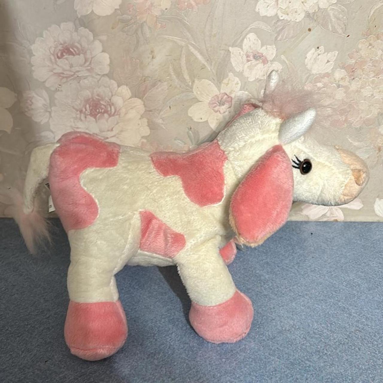 Webkinz Ganz Plush Strawberry Cow Plush New Sealed... | Depop