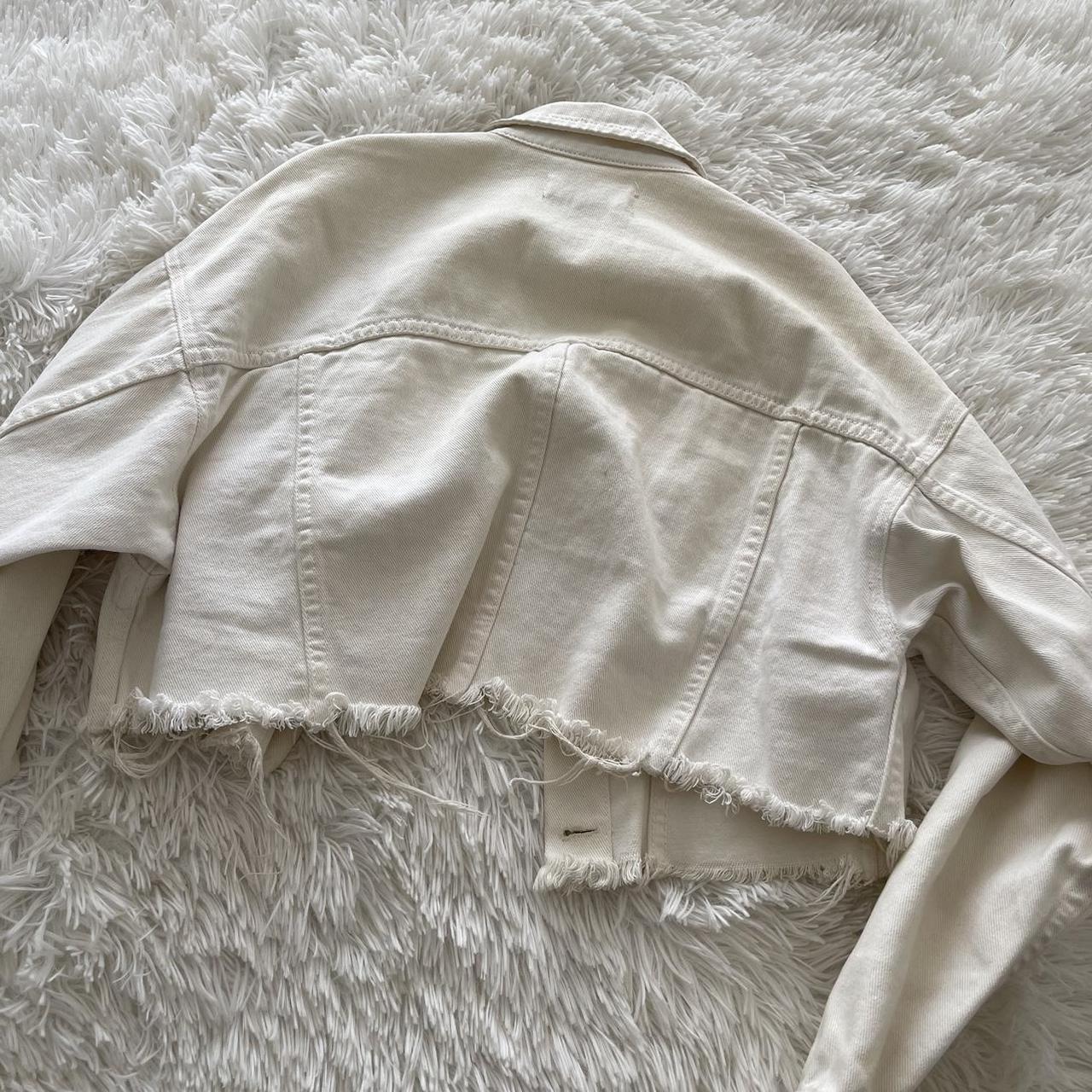 pacsun cropped jean jacket - Depop