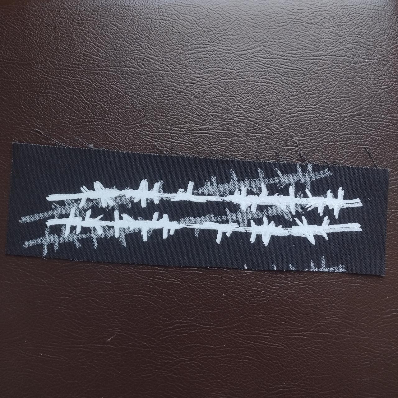 Barbed wire patch. Thicc Ghosted. Printed on durable... - Depop