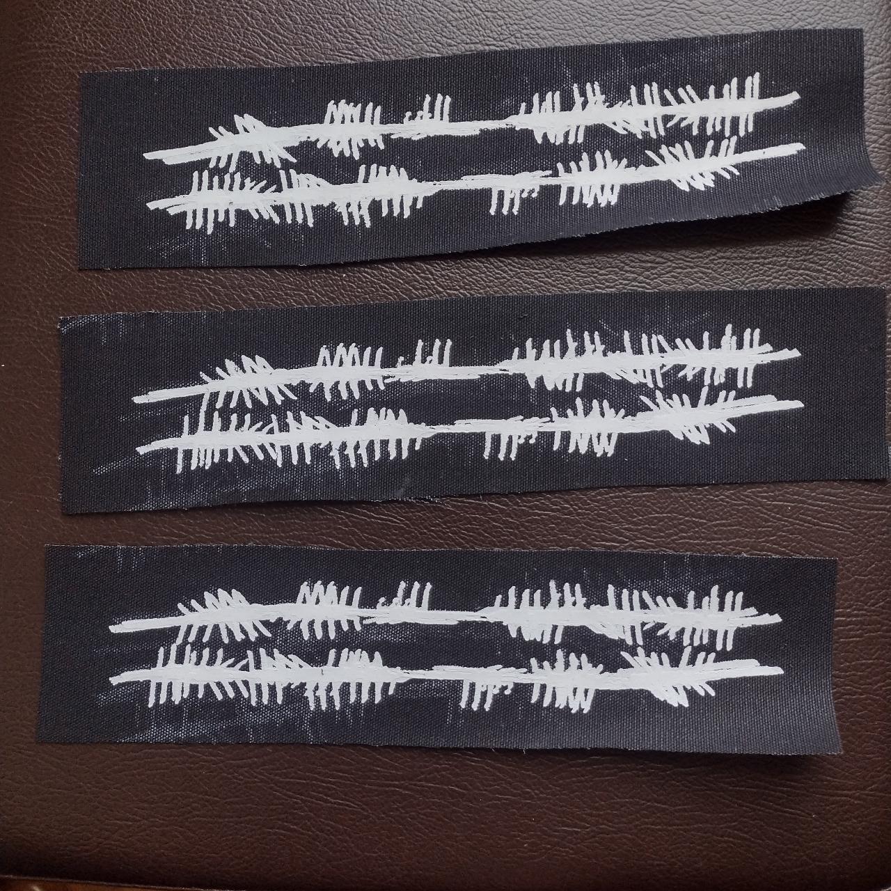 Barbed wire patch. Xtra Thicc. Printed on durable... - Depop