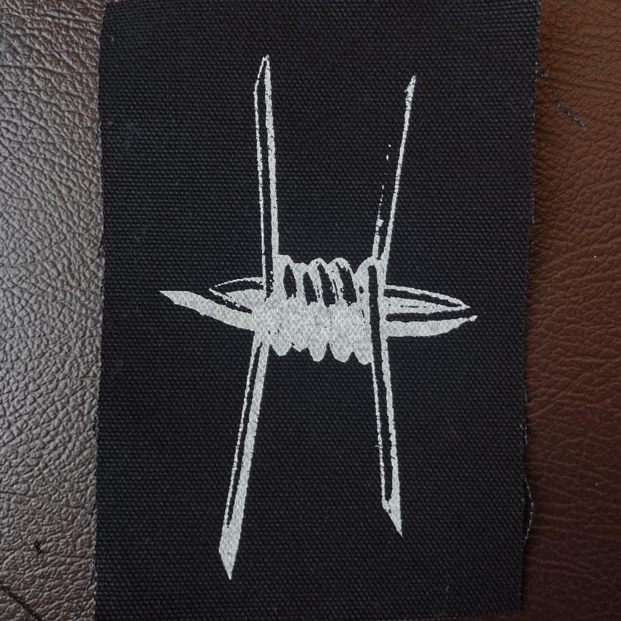 Barbed wire patch. Printed on durable canvas. Very... - Depop