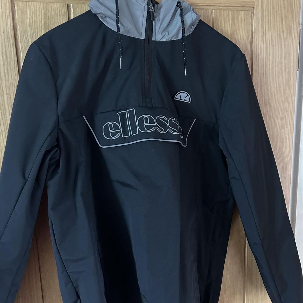 ellesse reflective rain jacket,worn once,good... - Depop