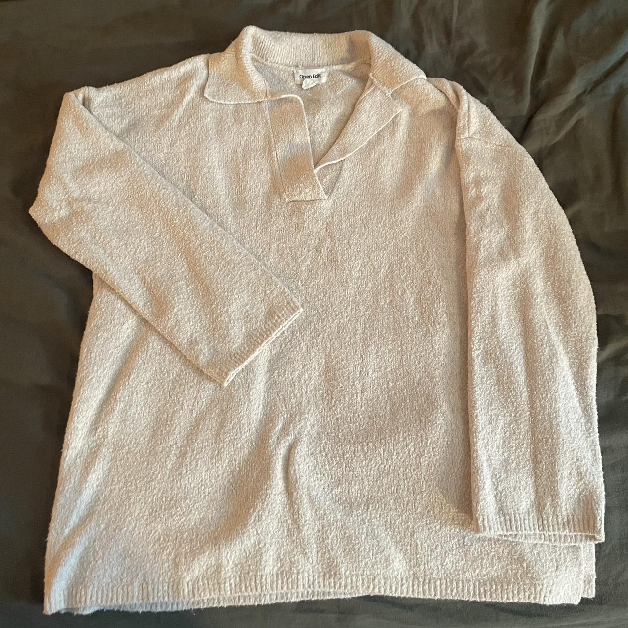 Open Edit size s collared sweater. Has side slit in... - Depop