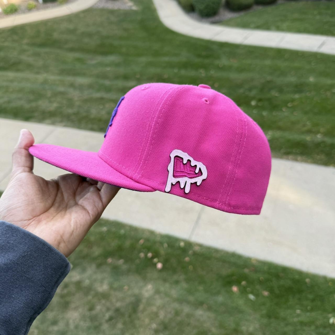 Drippy Pink Sparkle New Era Hat Pin! Pin... - Depop