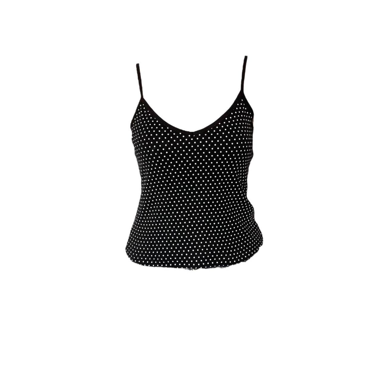Vintage 2000s MK One Black Spotty Cami Vest... - Depop