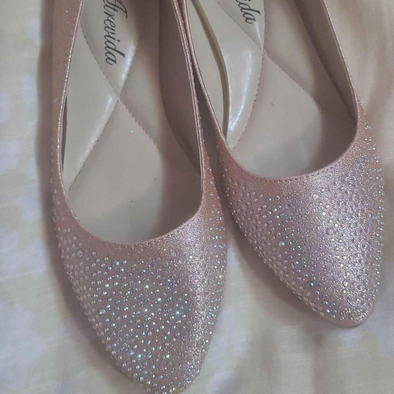 Sparkly Pink Prom Shoes Matches with a prom dress... - Depop