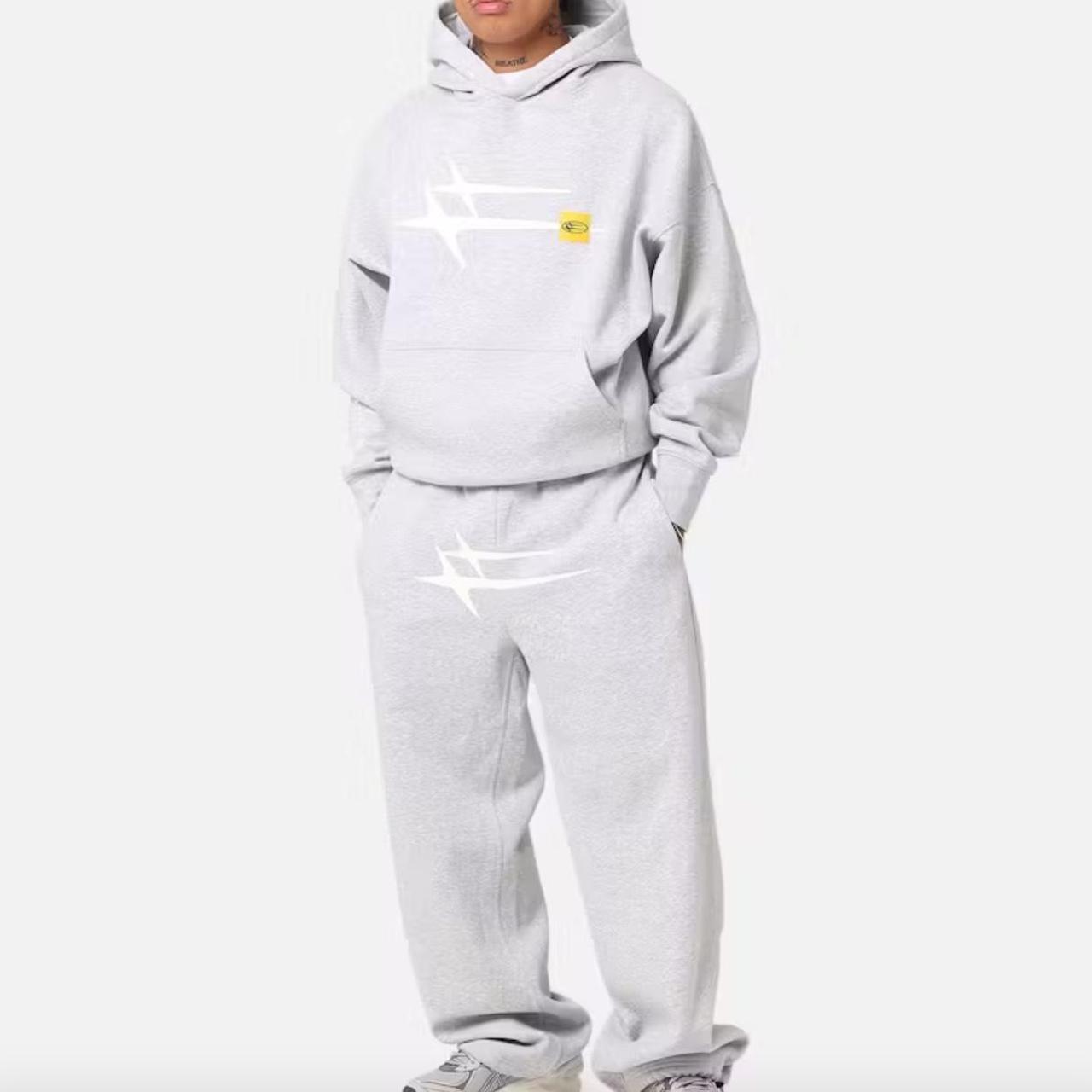 loiter grey tracksuit set size medium unworn-... | Depop