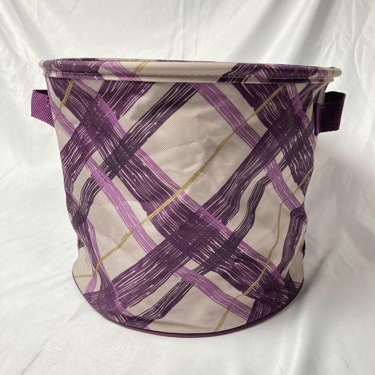 Thirty-One Round Pop-Up Caddy Tote Bag Like New... - Depop